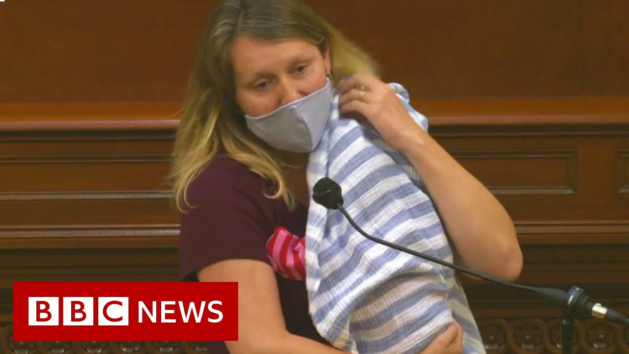California assemblywoman brings newborn to the legislature floor - BBC ...