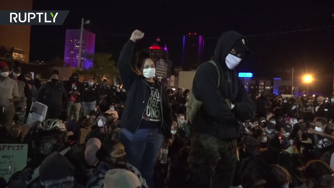 'White silence is violence' | Protests over killing of Daniel Prude in ...