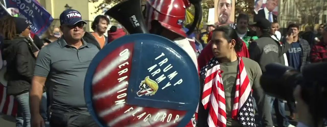 'Stop The Steal Caravan' | Trump supporters confront rival protesters ...