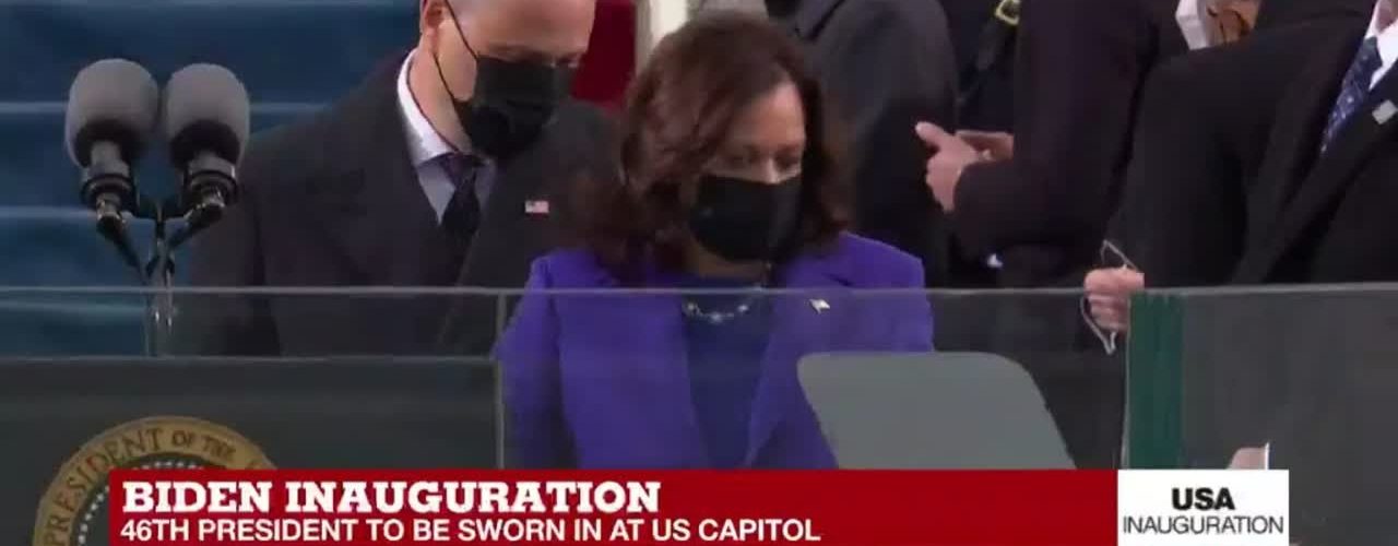 Kamala Harris arrives at inauguration ceremony to be sworn in as US ...