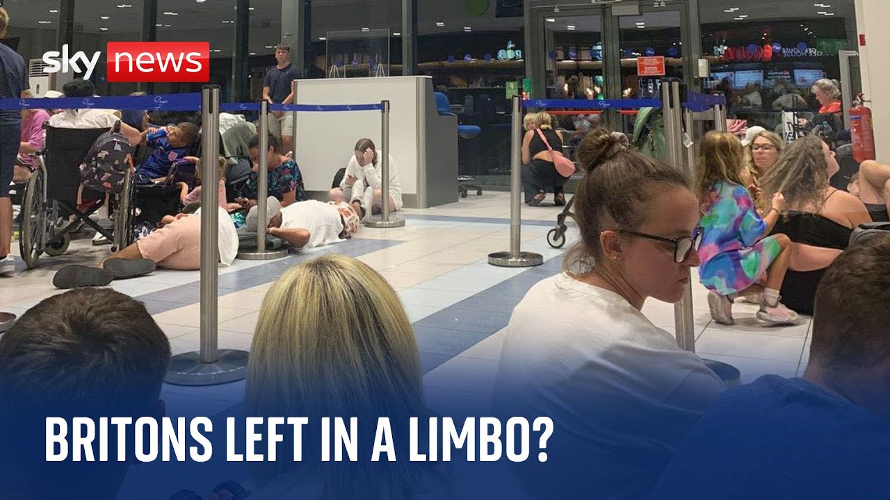 Rhodes Wildfires: First flights from Greece land at Manchester Airport ...