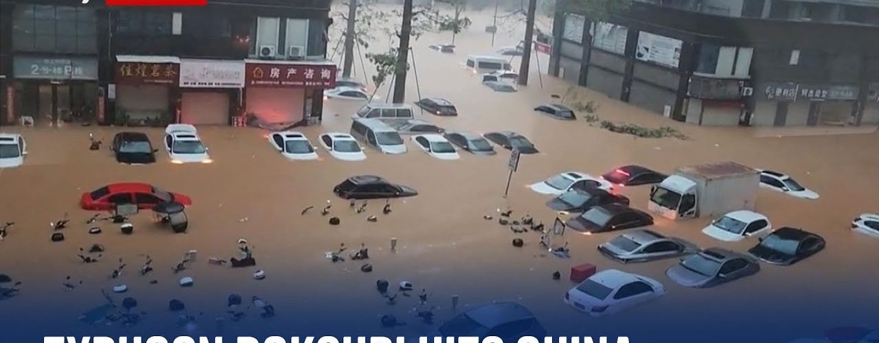 Typhoon Doksuri: Roads turn into rivers after one of the strongest ...