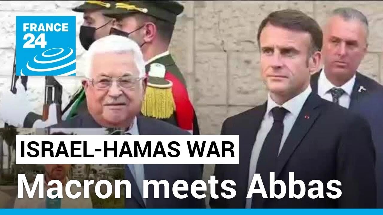 French President Macron meets with Palestinian leader Abbas in Ramallah ...