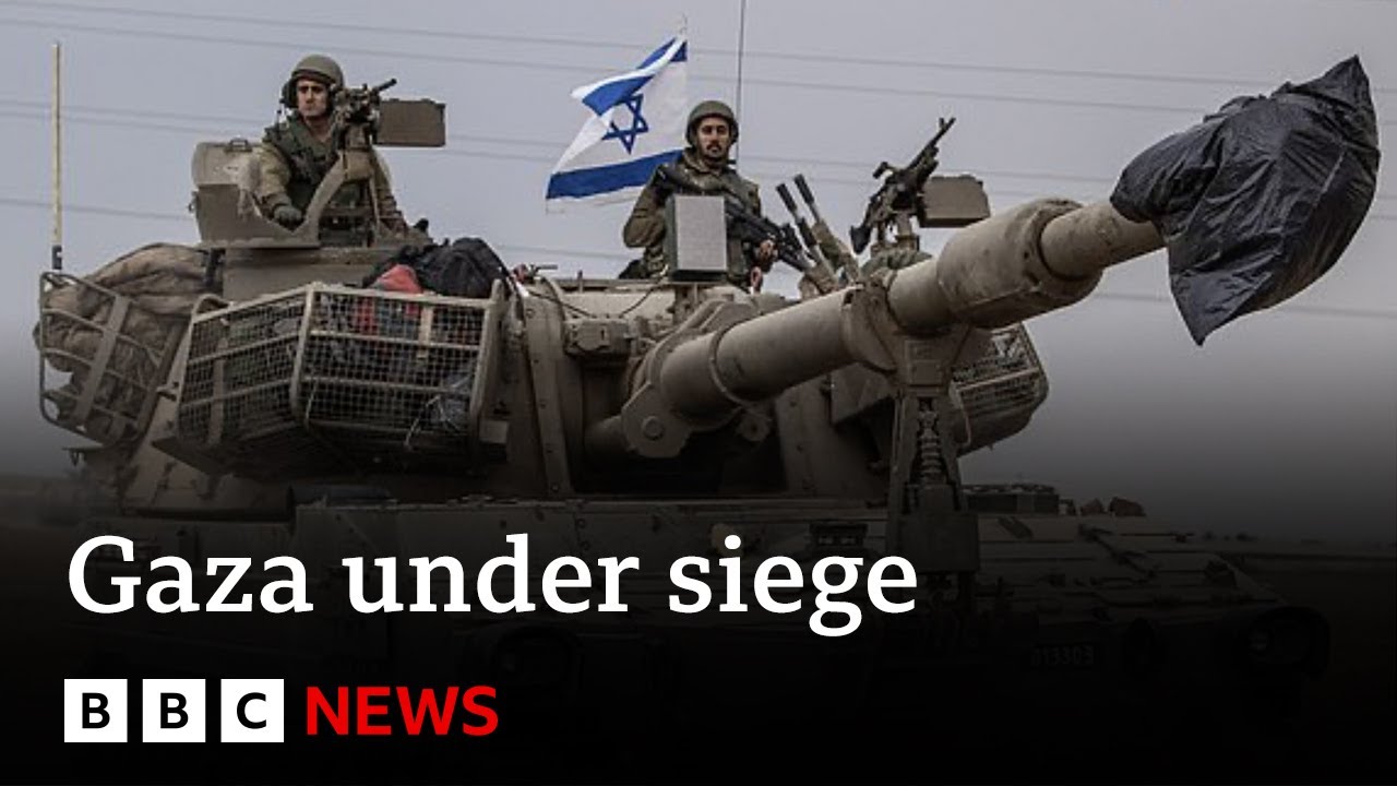 Gaza under siege as Israeli forces mass on border - BBC News - World News
