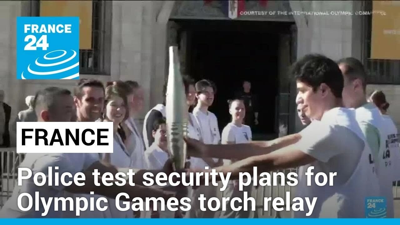 France mounts security drill ahead of Olympic Games torch relay ...