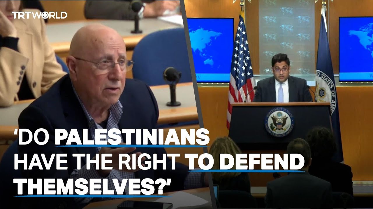 Journalist asks about Palestinian right to self-defence at US Press ...