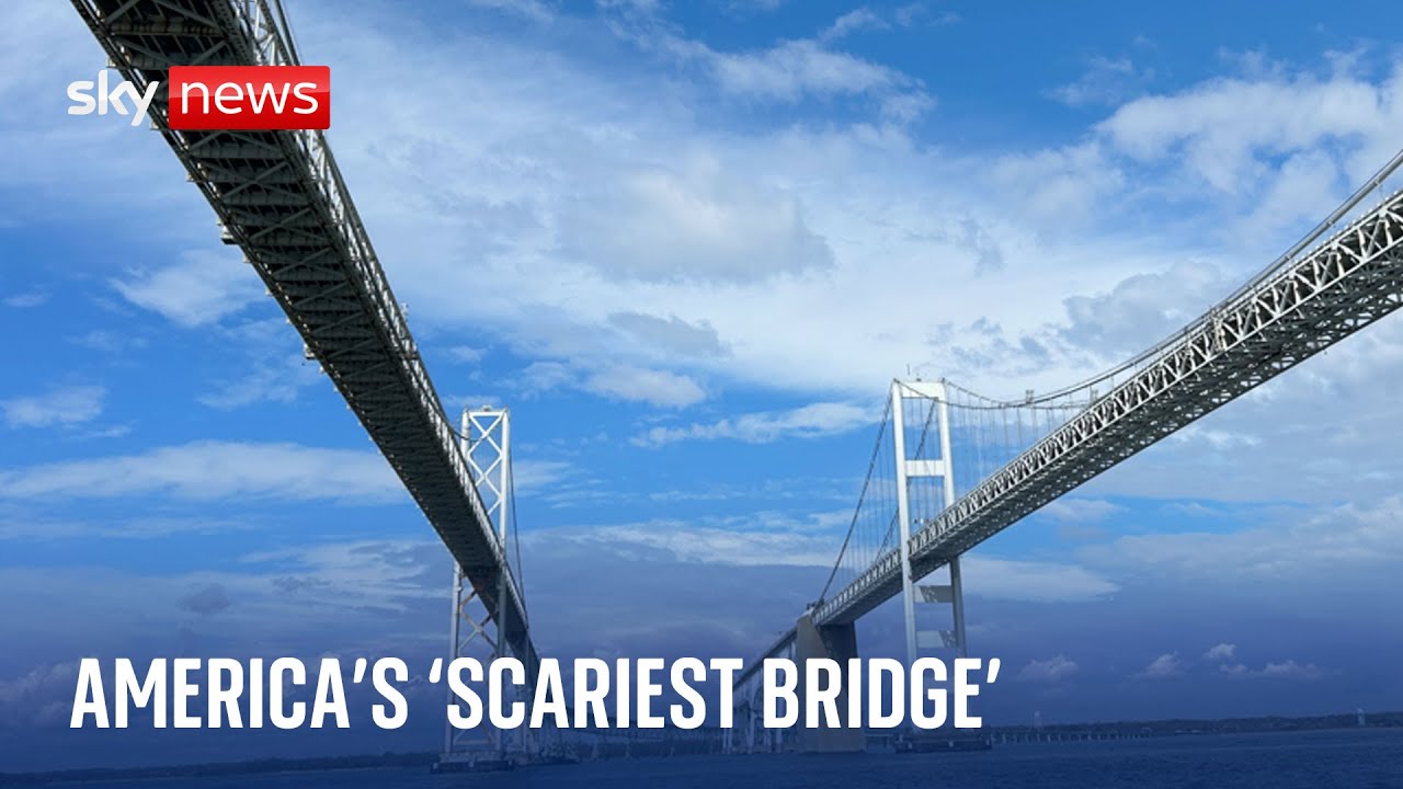 Sky News visits America's 'scariest bridge' as Biden views collapsed ...