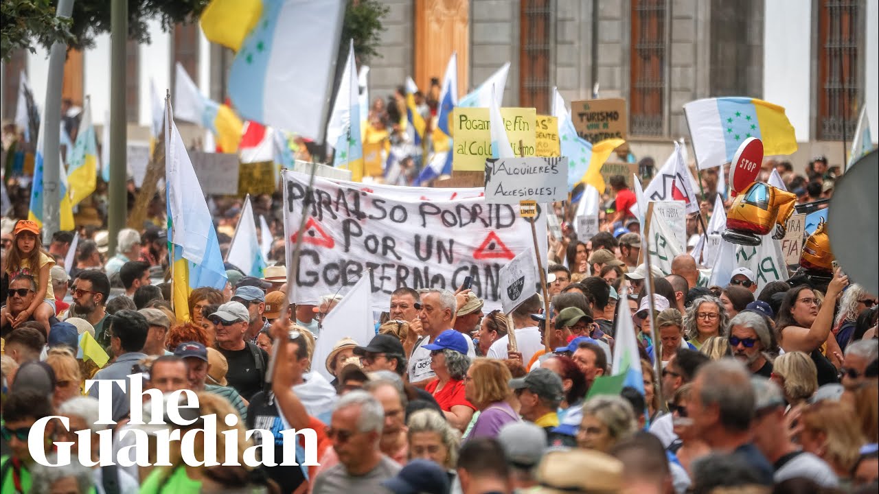 Thousands march to protest Canary Islands tourism model - World News