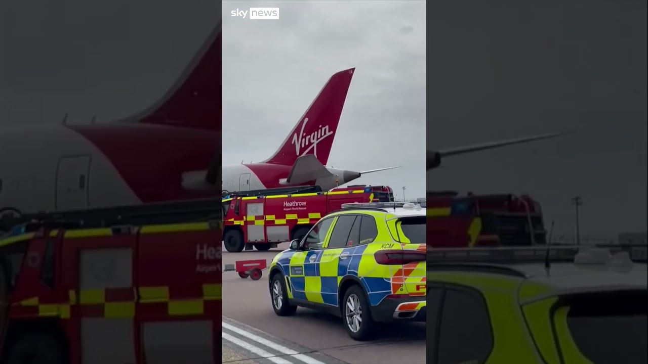 Virgin plane hits wing of British Airways aircraft on Heathrow tarmac ...