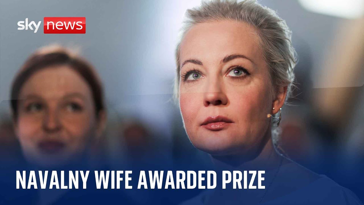 Watch live: Yulia Navalnaya accepts Freedom Prize awarded to her and ...