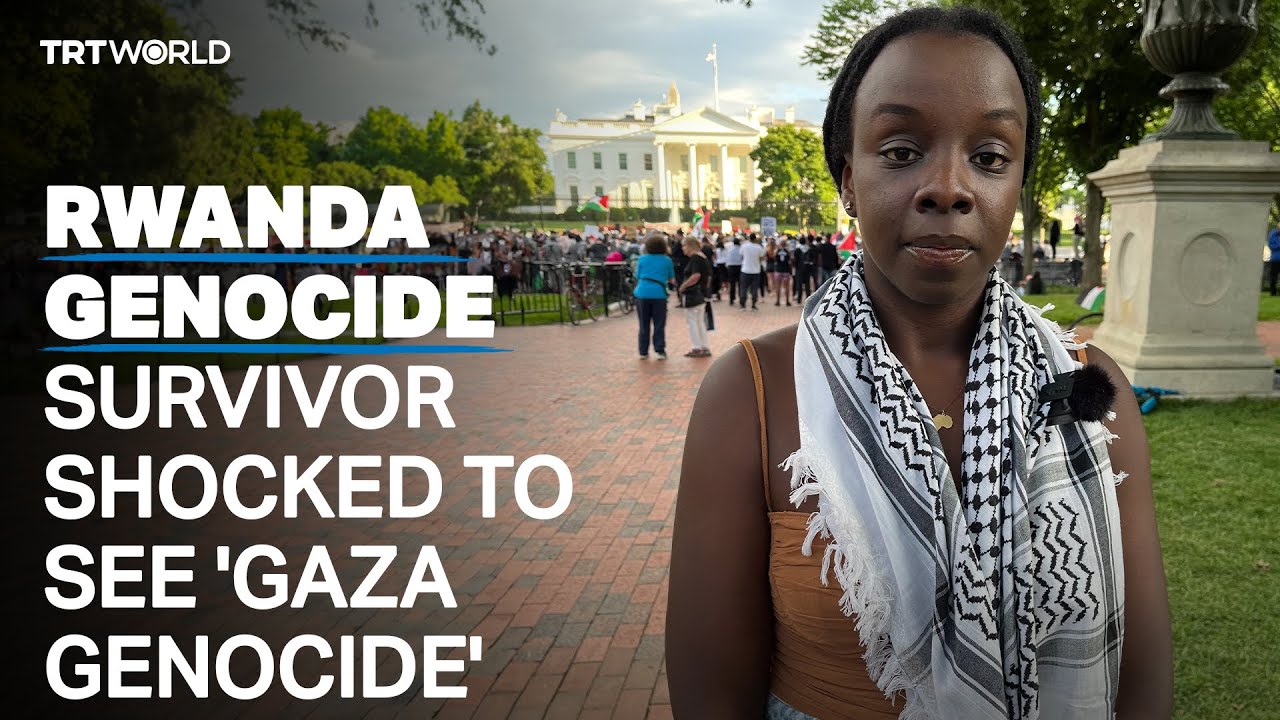 Rwanda genocide survivor protests outside White House to denounce ‘Gaza ...