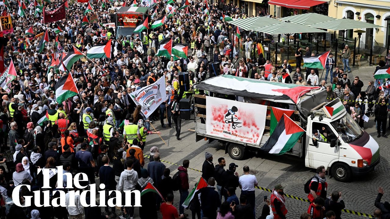 Thousands protest in Malmö against Israel taking part in Eurovision ...