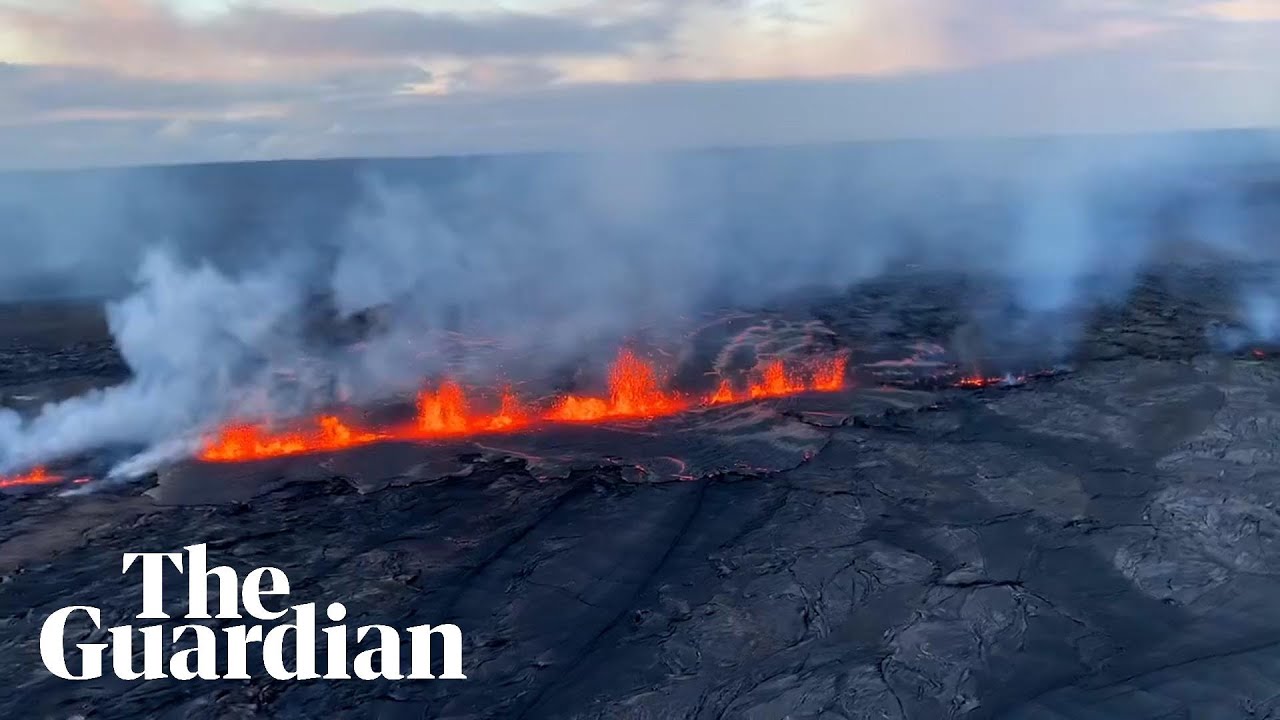Aerial pictures show Hawaii’s Kilauea volcano erupting - World News