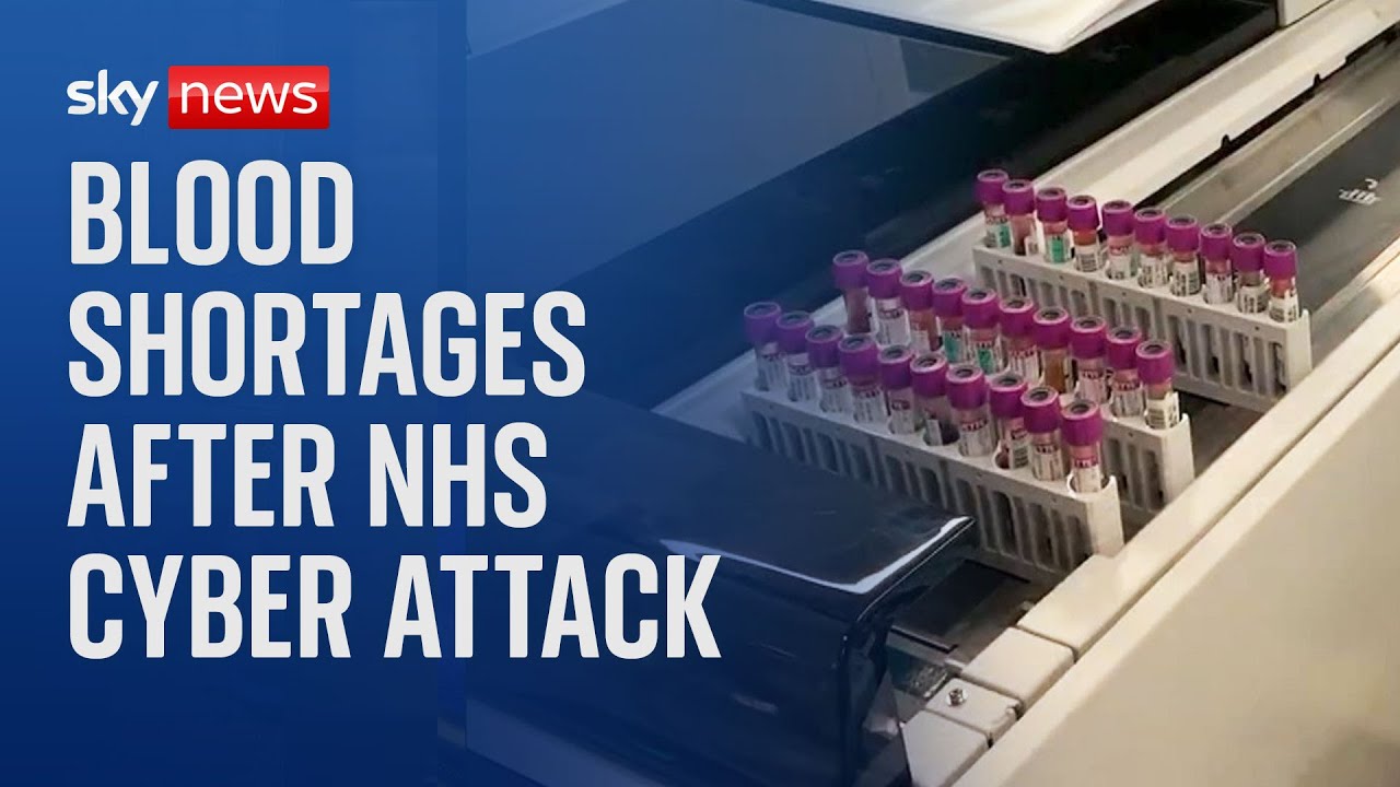 NHS issues urgent blood donation appeal after IT cyber attack - World News