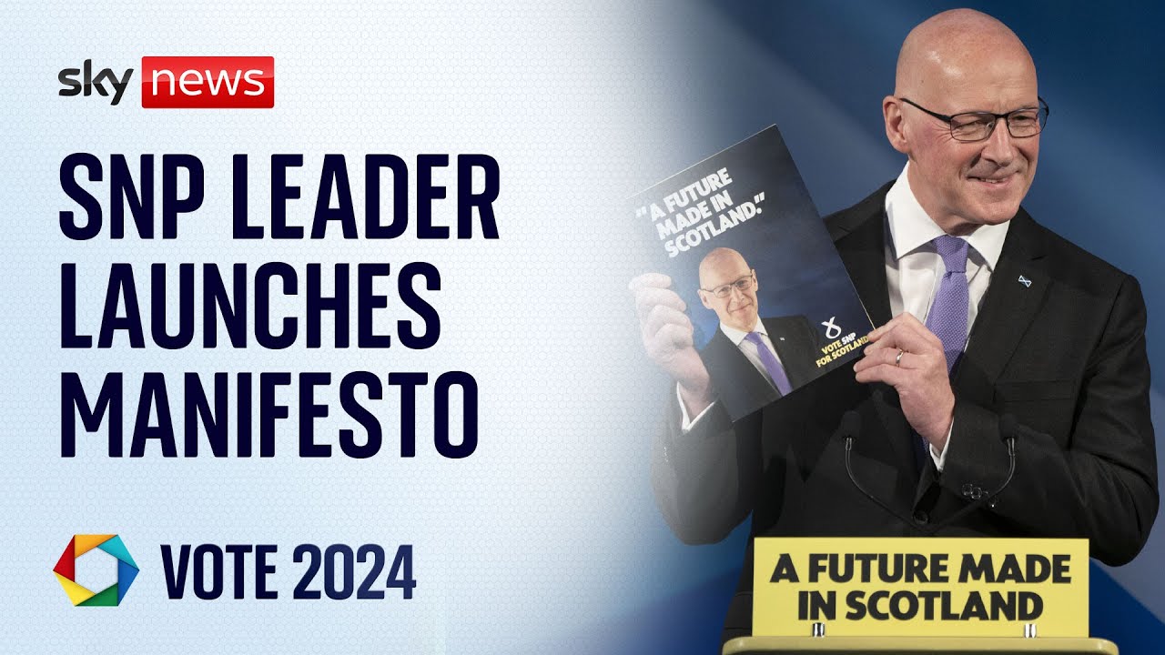 SNP leader John Swinney launches party's manifesto - World News
