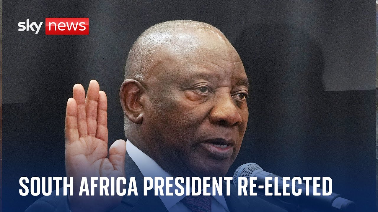 South Africa's President Cyril Ramaphosa re-elected for second term ...
