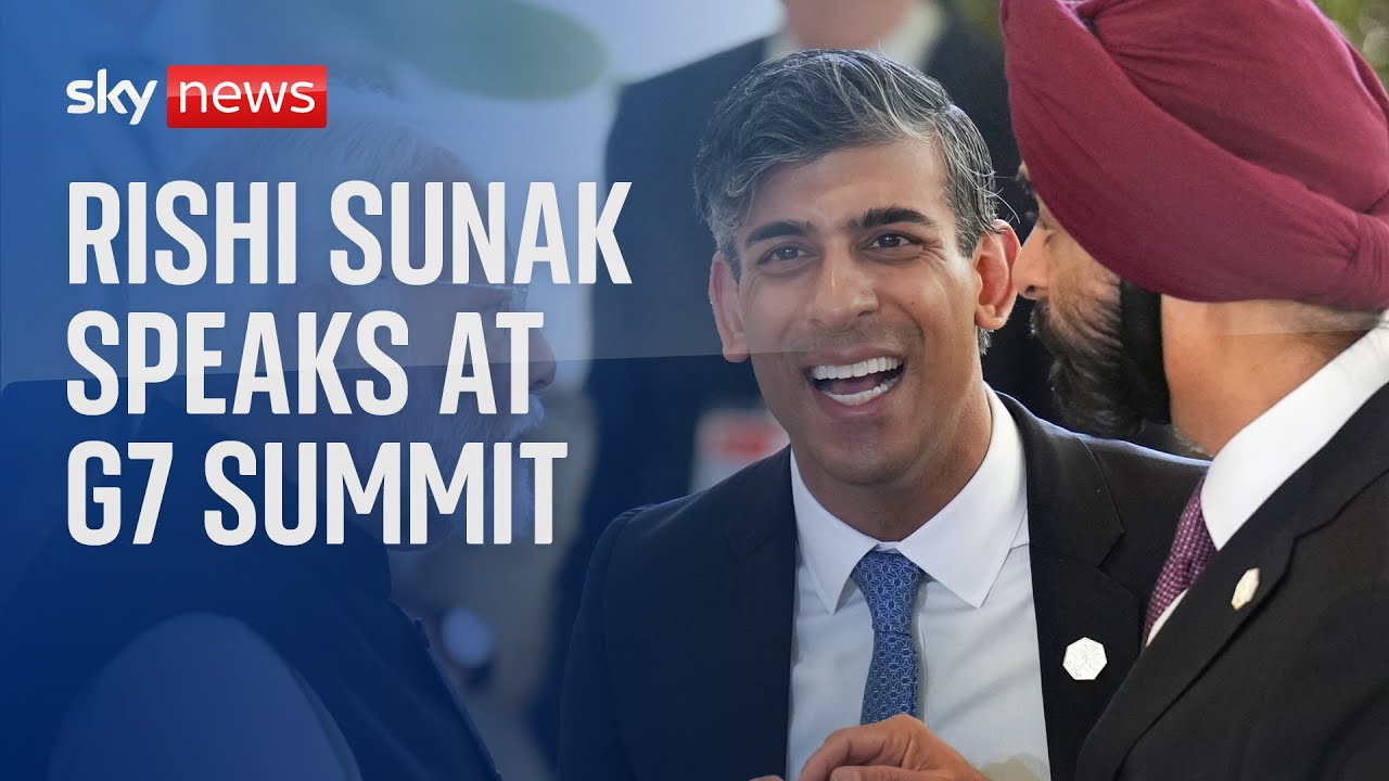 Watch live: PM Rishi Sunak holds a news conference at the G7 Summit ...