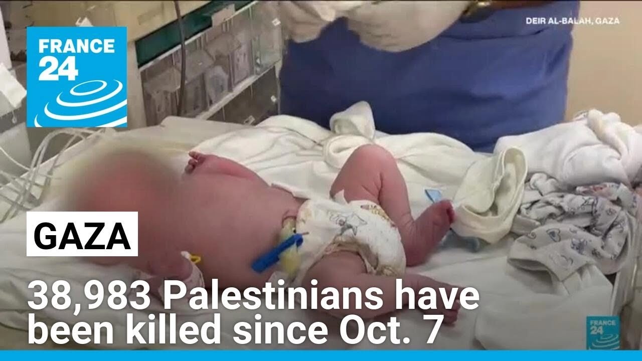 38,983 Palestinians have been killed in Gaza offensive since Oct. 7 ...