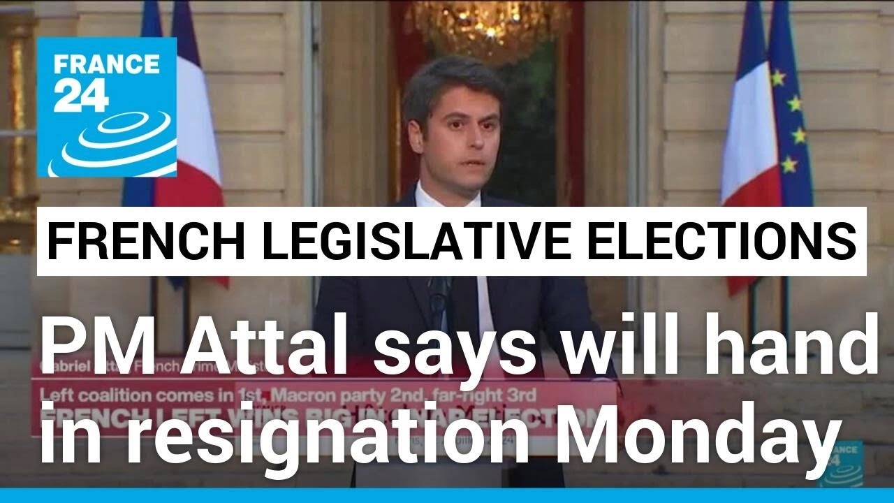 French PM Attal says will hand in resignation Monday, hails new ...