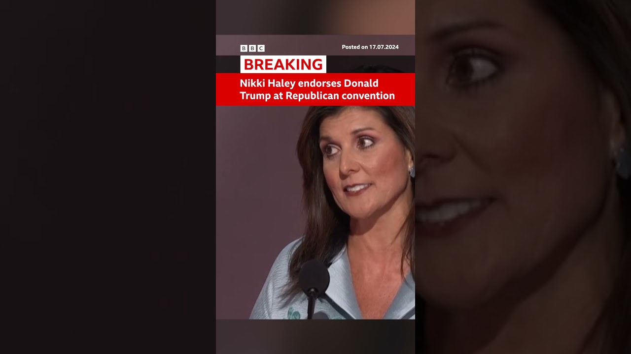 Nikki Haley endorses former rival Donald Trump at Republican convention ...