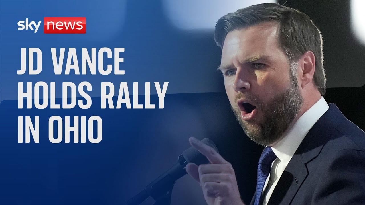 Watch live: JD Vance holds first rally as VP nominee in Ohio - World News