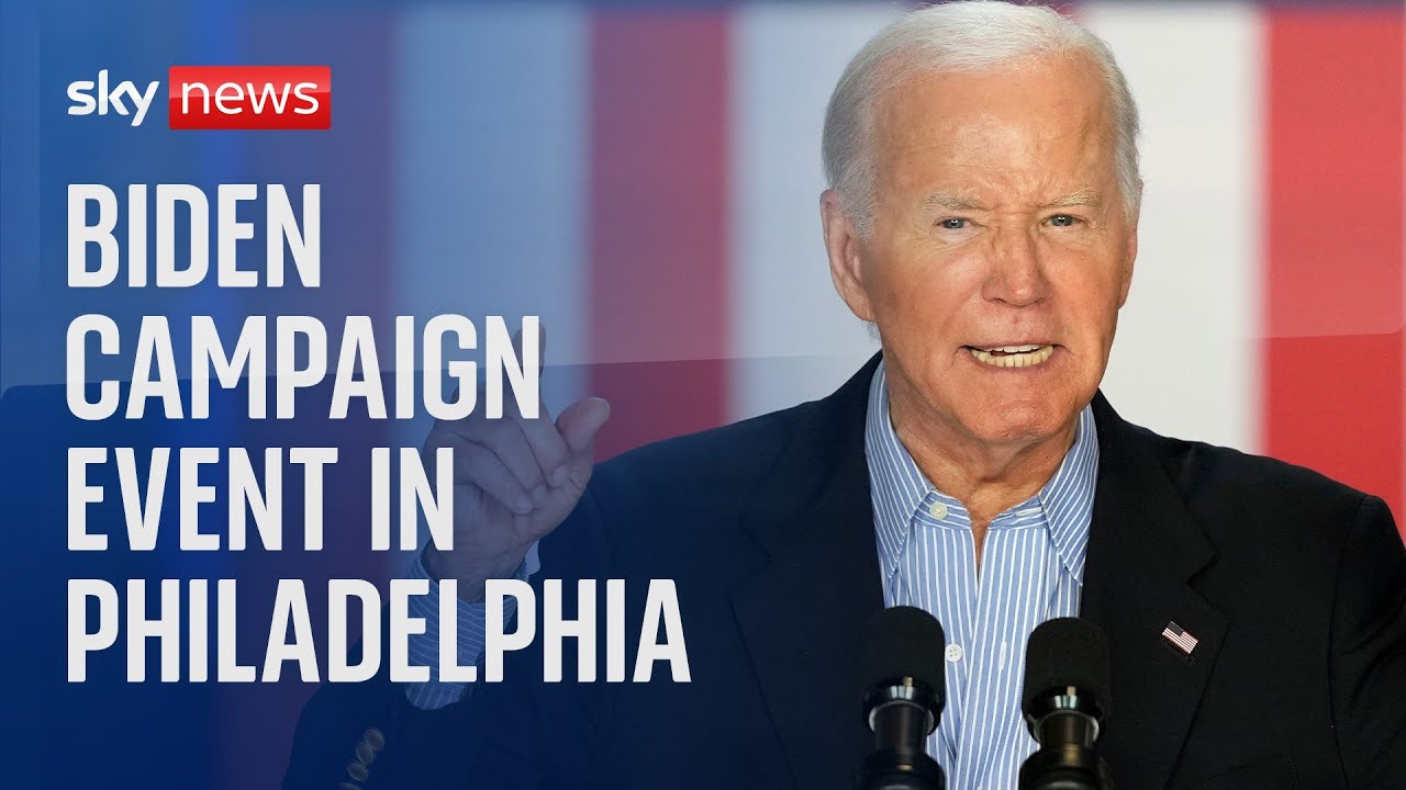 Watch live: US President Joe Biden's election campaign event in ...
