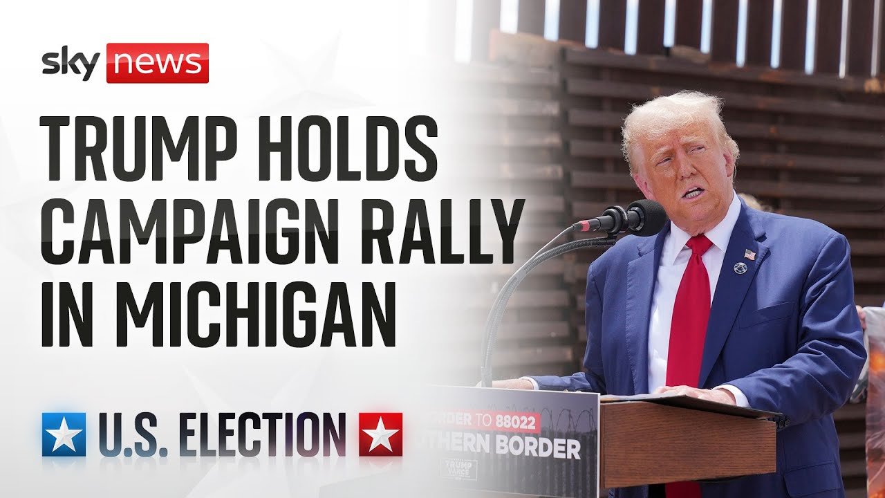 Watch live: Donald Trump holds campaign rally in Michigan - World News
