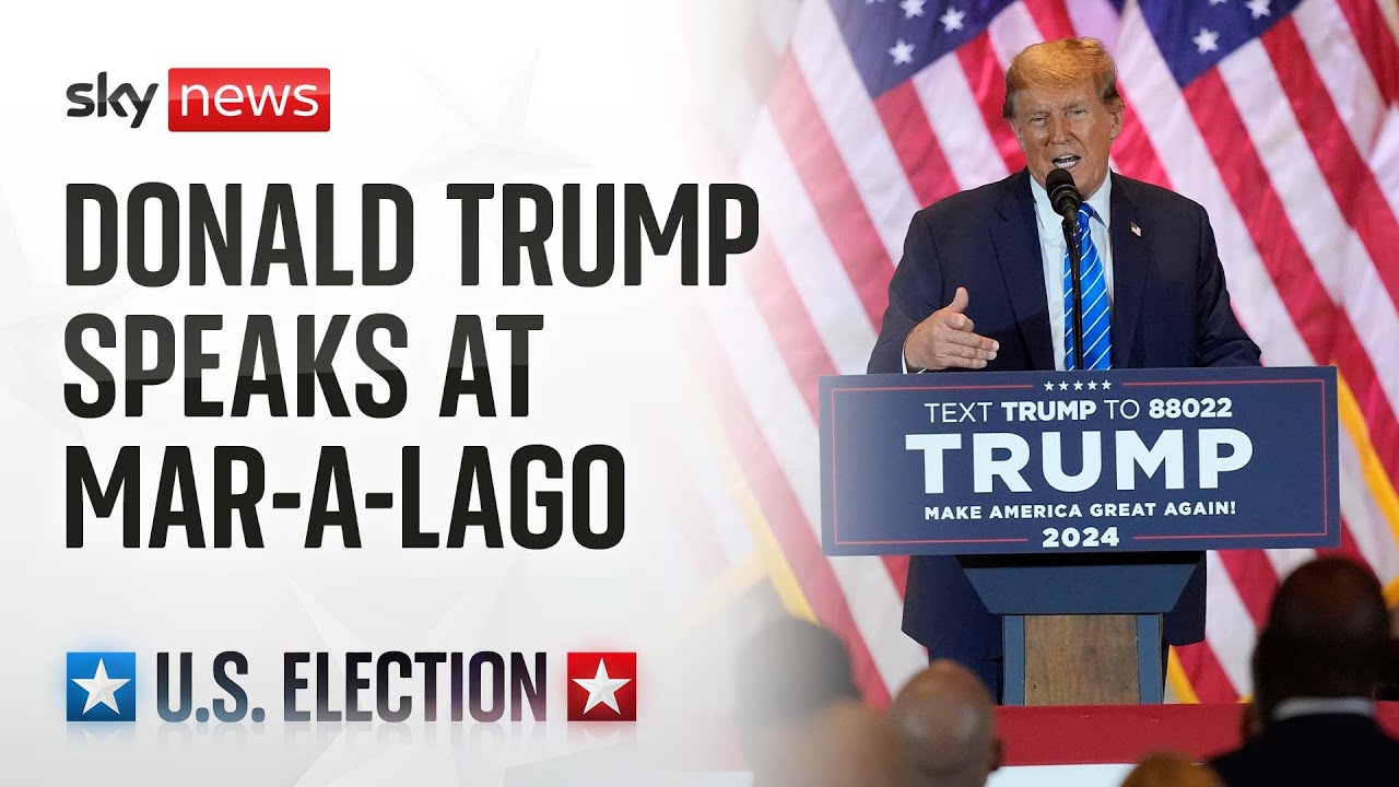 Watch live: Former US president Donald Trump holds news conference at ...