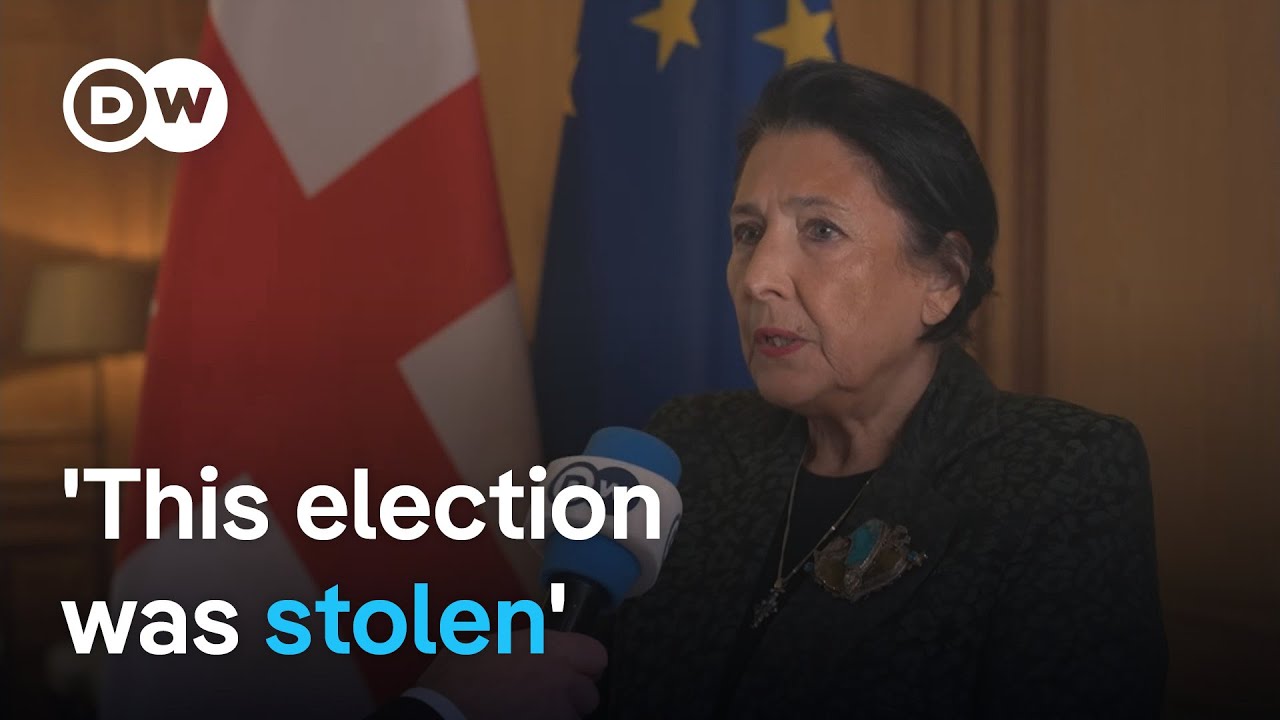 Georgian President Salome Zourabichvili rejects election results | DW ...