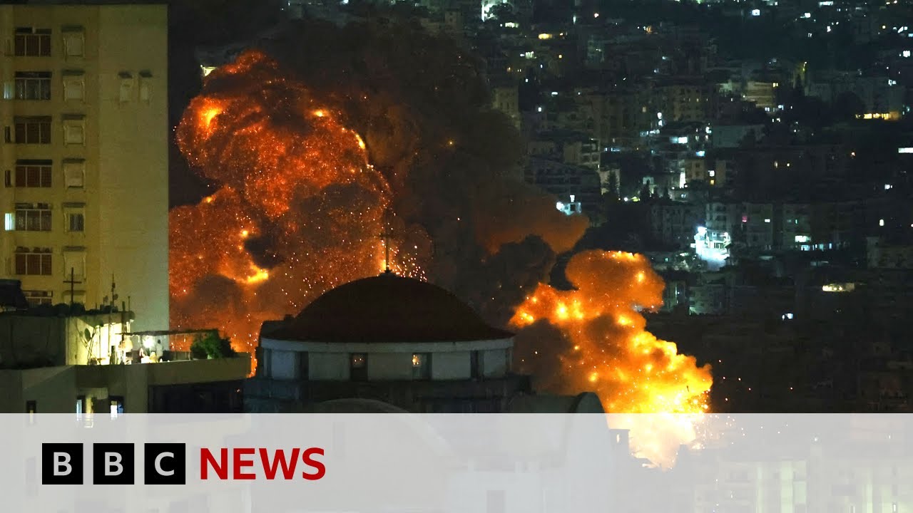 Large explosions in Beirut after Israeli strikes | BBC News - World News