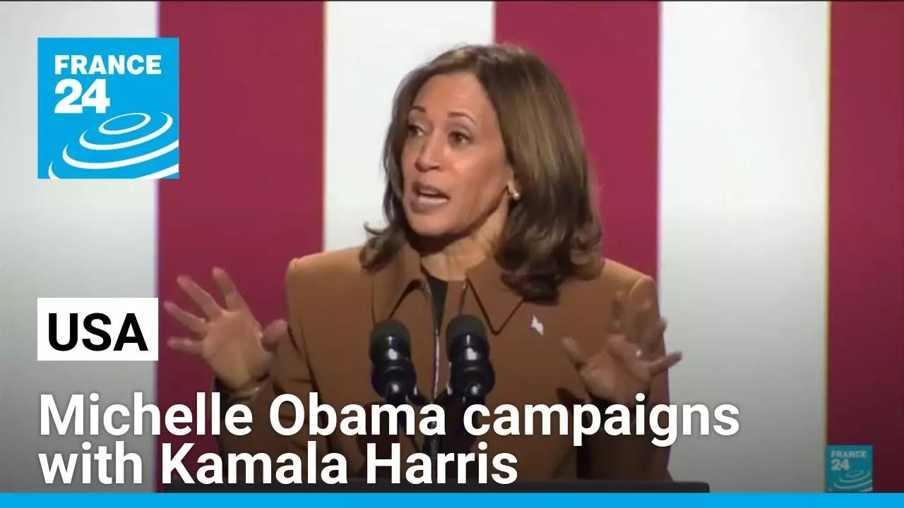 Michelle Obama campaigns with Kamala Harris, calling on men to vote for ...