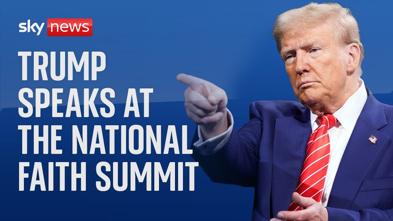 Watch live: Trump speaks at the Inaugural National Faith Summit - World ...
