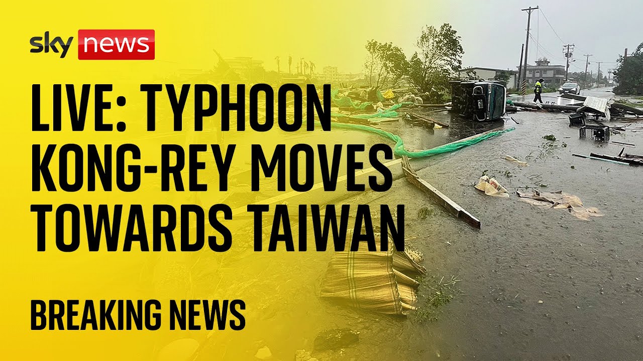 Watch live: Typhoon Kong-Rey makes landfall on Taiwan's east coast ...