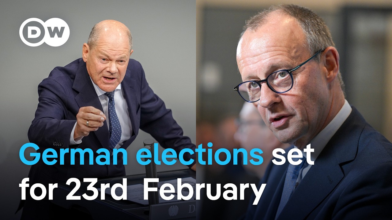 Germany sets election date on Feb. 23rd, 2025 | DW News - World News