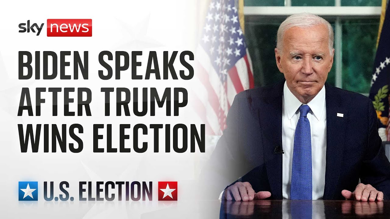 US election latest: Joe Biden speaks for the first time after Donald ...