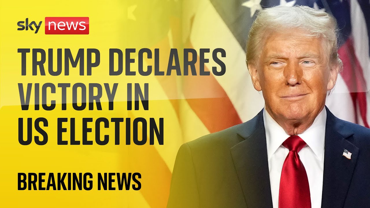 Watch live: Donald Trump declares victory in US Election - World News