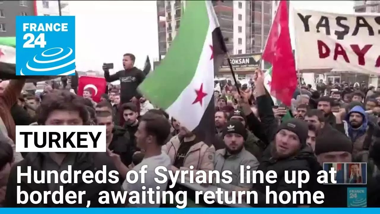 Hundreds of Syrians line up at Turkish border crossing, awaiting return ...