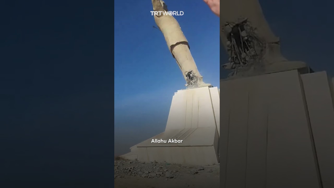 Syrians bring down Hafez al-Assad’s statue in Damascus - World News