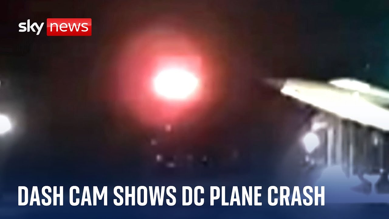 BREAKING: Washington DC plane crash caught on dash cam - World News