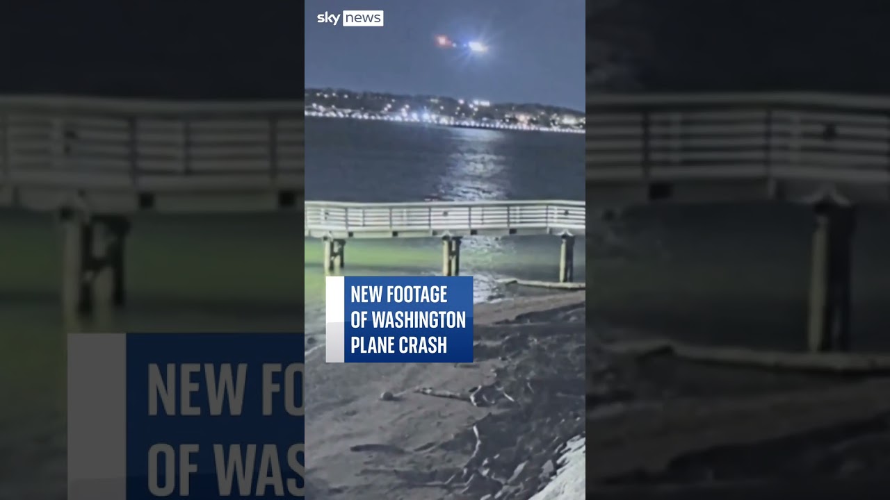 New footage of Washington plane crash - World News