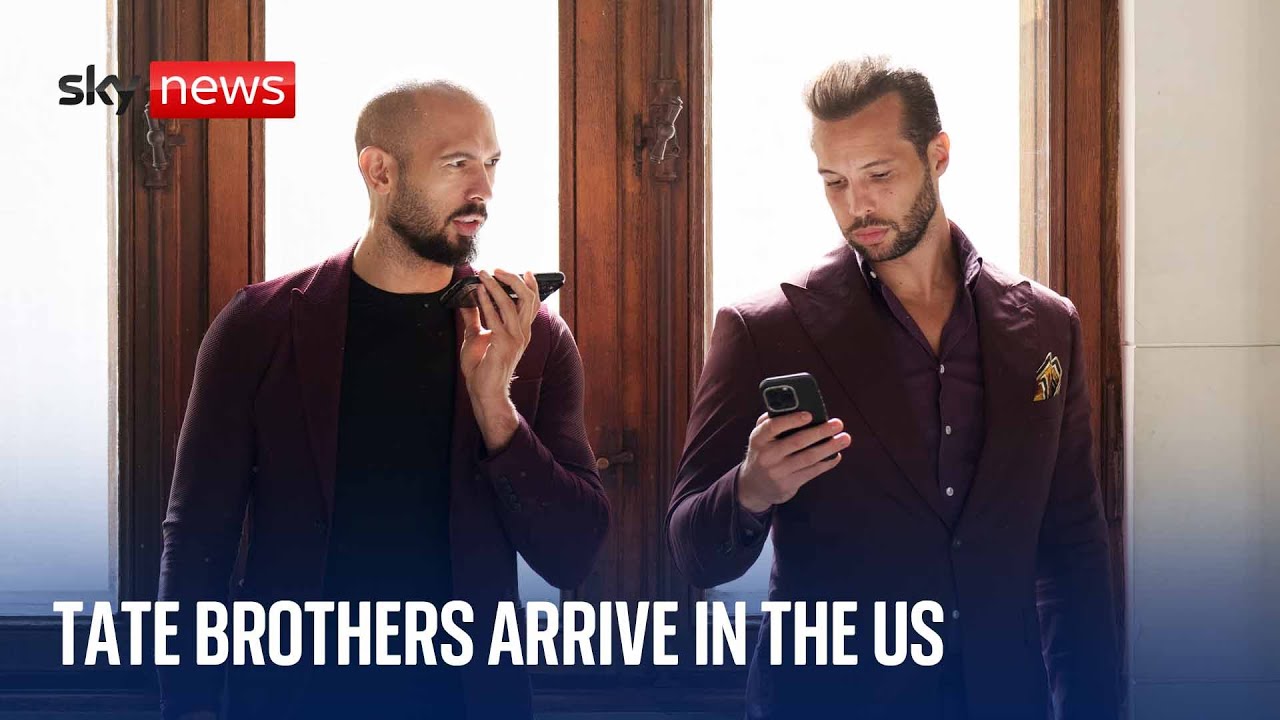 Andrew Tate and his brother Tristan arrive in the US after leaving ...