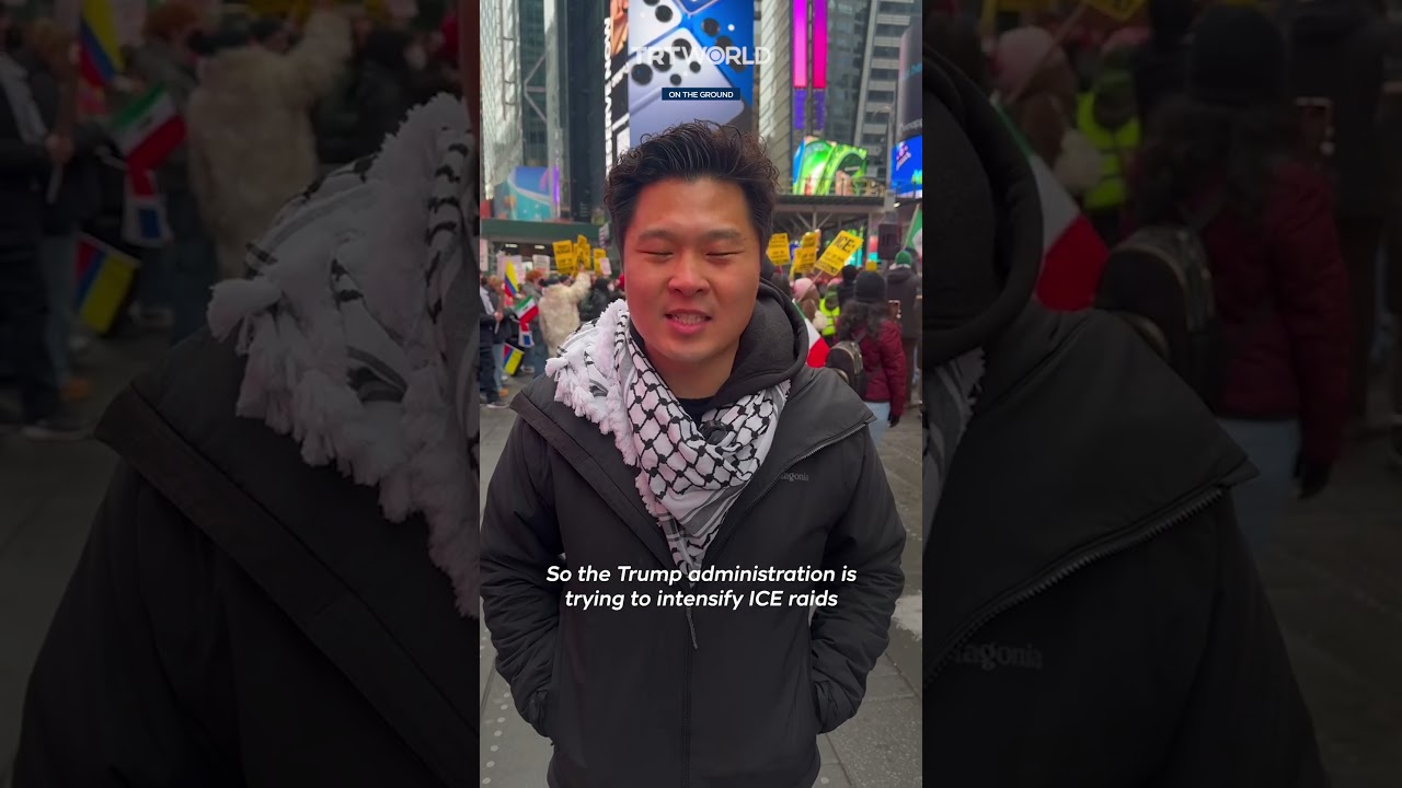 Demonstrators stand against ICE raids and deportation policies - World News