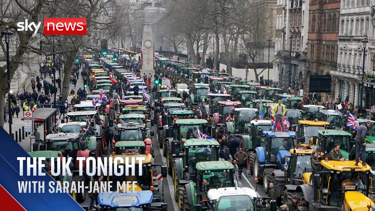 Farmers bring Westminster to a standstill again | The UK Tonight with ...