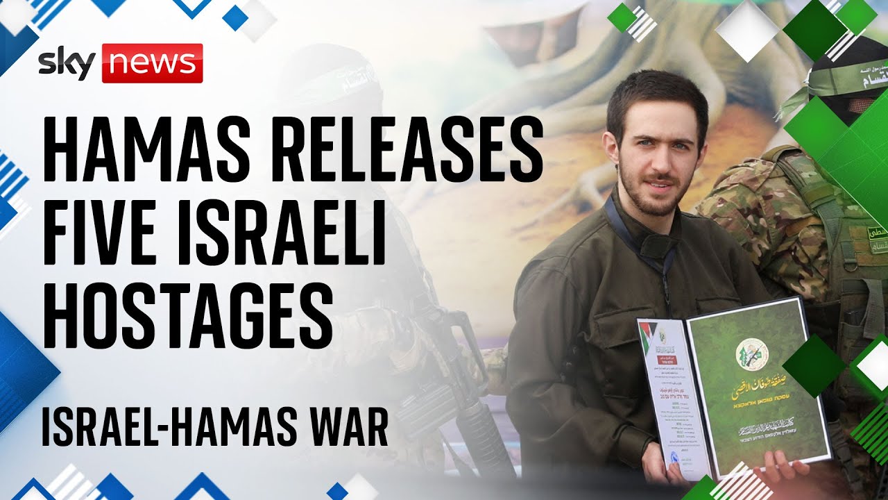 Hamas releases five Israeli hostages as Israel set to free 602 ...
