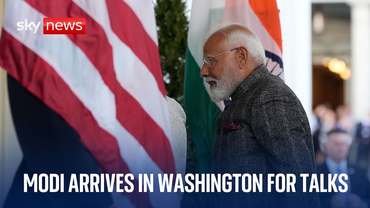 Indian PM Modi arrives at the White House for talks - World News
