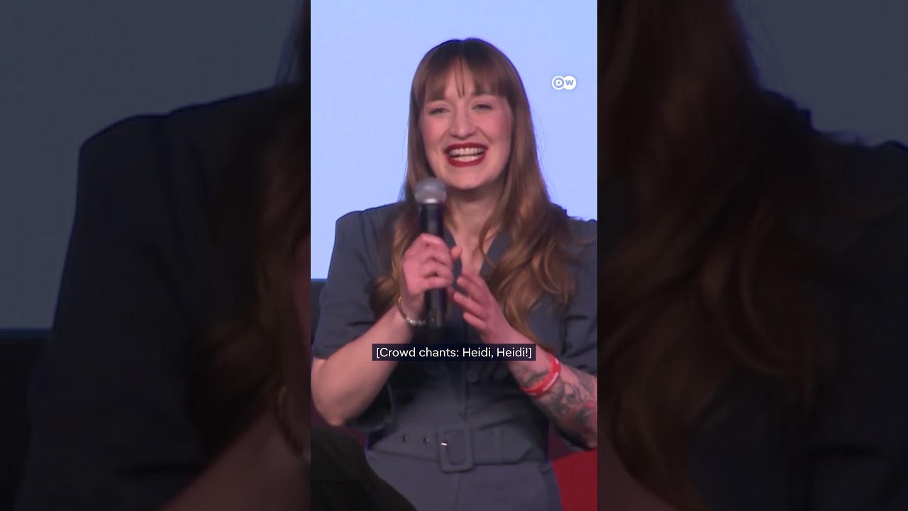 Leading candidate Heidi Reichinnek reacts to exceptional comeback of ...