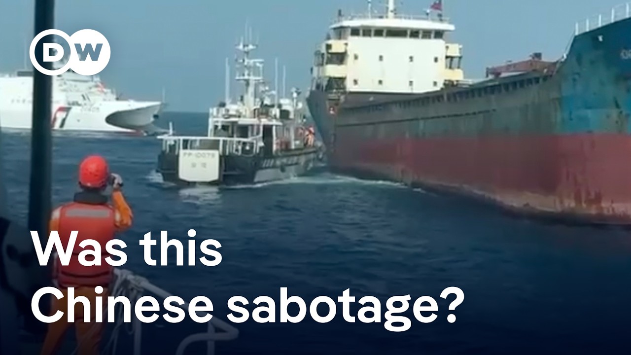 Taiwan detains Chinese-crewed cargo ship over suspicions of undersea ...