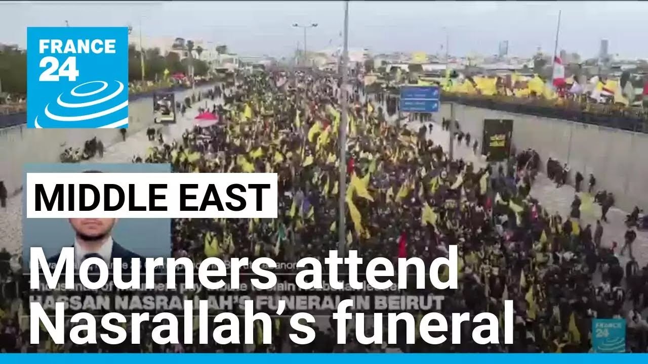 Tens of thousands join mass funeral for slain Hezbollah leader ...