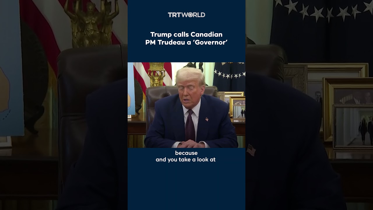 Trump calls Canadian PM Trudeau a ‘Governor’ during White House address ...