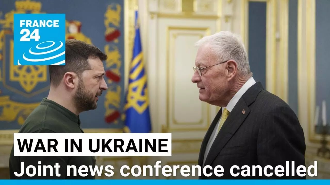 Zelensky meets US's Kellogg in Kyiv, joint news conference cancelled ...